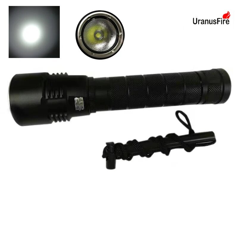 Фонарь UranusFire XHP70.2, 4000LM, черный, Package A