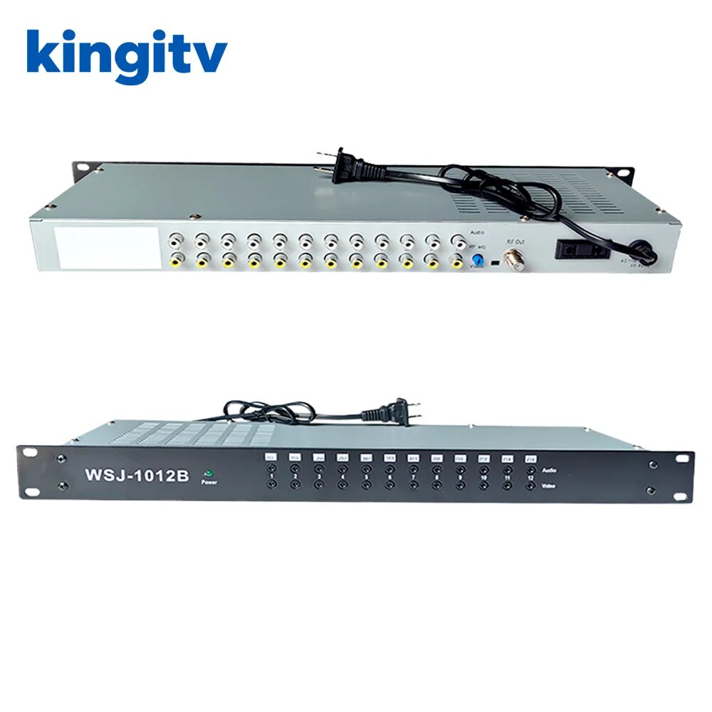 KINGITV 12-канальный аналоговый модулятор AV-RF 220В