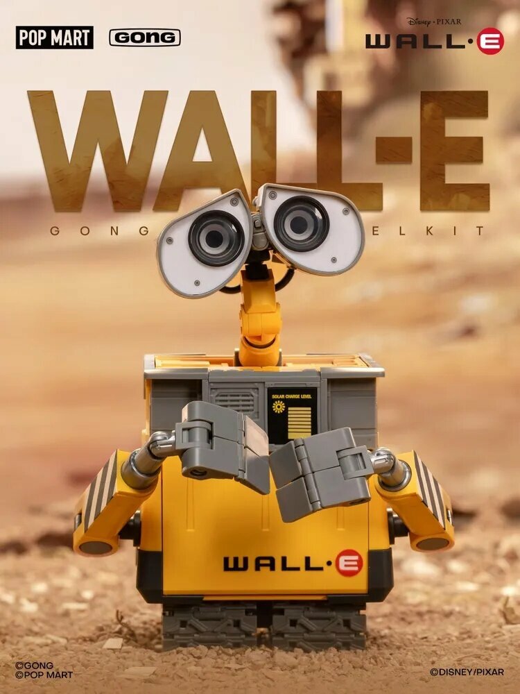 100% Original оригинал Коллекционная WALL-E Assembled Model Kit Disney Pixar Robot Building Toy