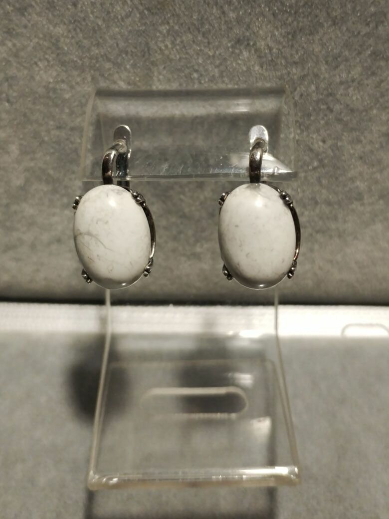 Серьги, кахолонг
