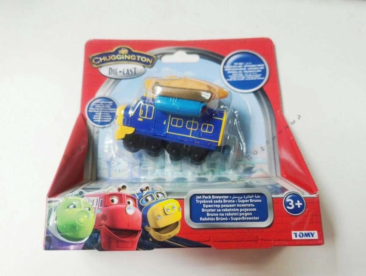 Игрушка Tomy "Chuggington-Jet Bag Brewster", с гудком, металл, LR44