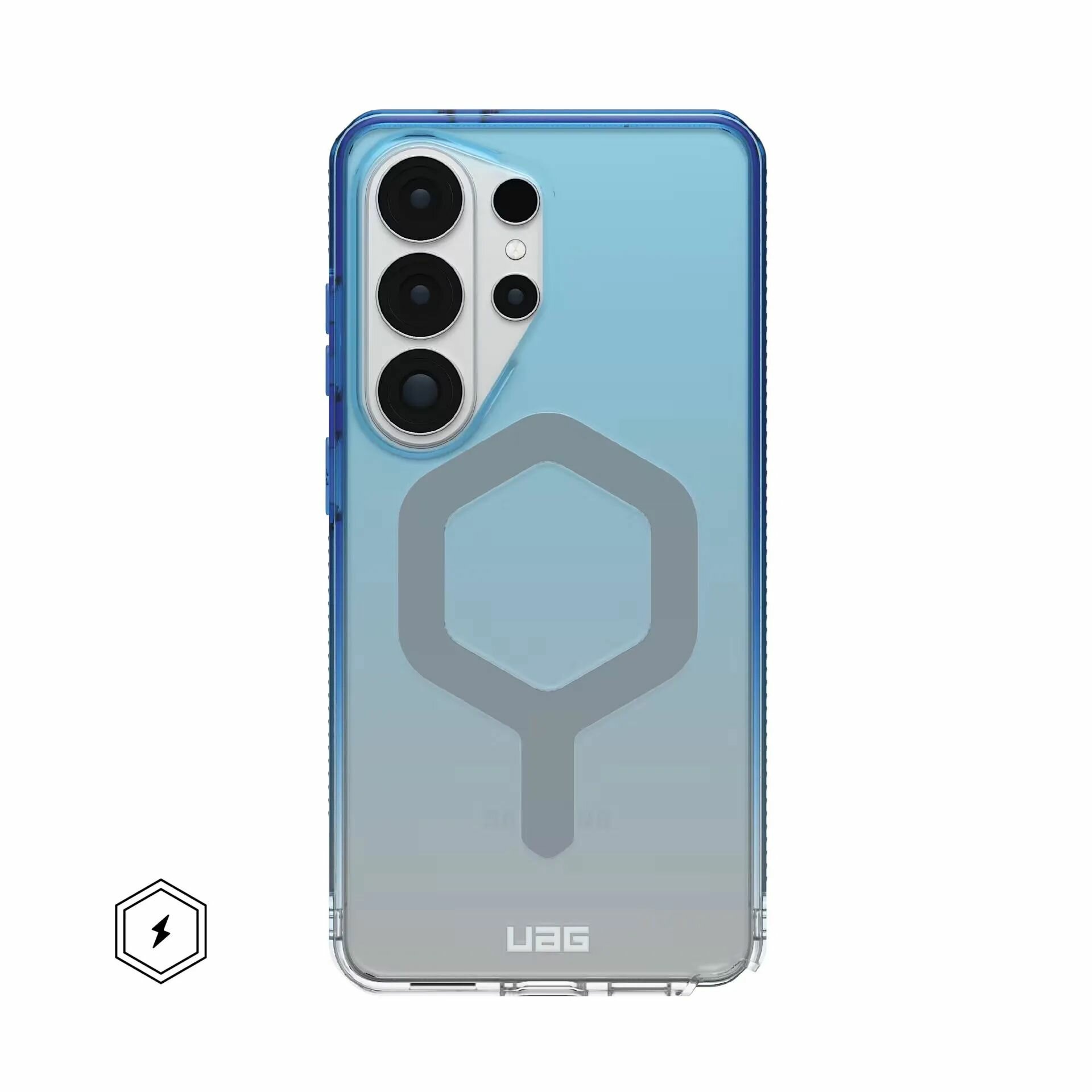 Чехол с поддержкой MAGSAFE Uag Plyo для Samsung S26 Ultra, цвет синий переходит в голубой (Blue Ombre)