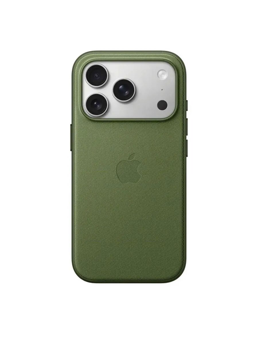 Чехол O'KEYSI Tech Woven, для iPhone 17 Pro, противоударный, MagSafe, зеленый — фото 1