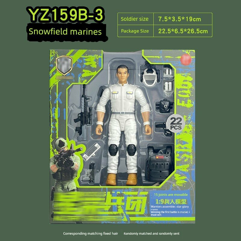 Реалистичная фигурка 1:9 с подвижными суставами для снежной морской команды, 22 шт.