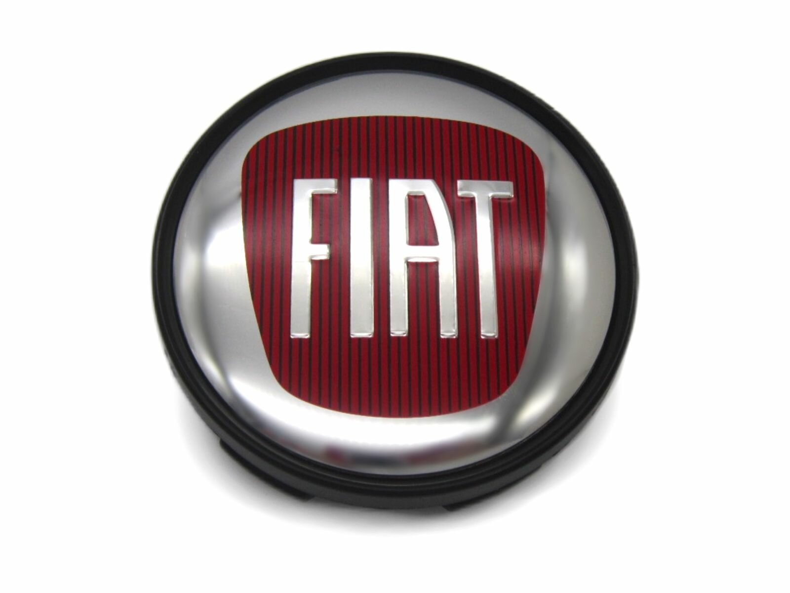Колпачок заглушка на литой диск Fiat red 59/56/10 мм, 1 шт.