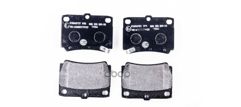 Тормозные колодки дисковые, задняя ось HELLA арт. 8DB355009-501
