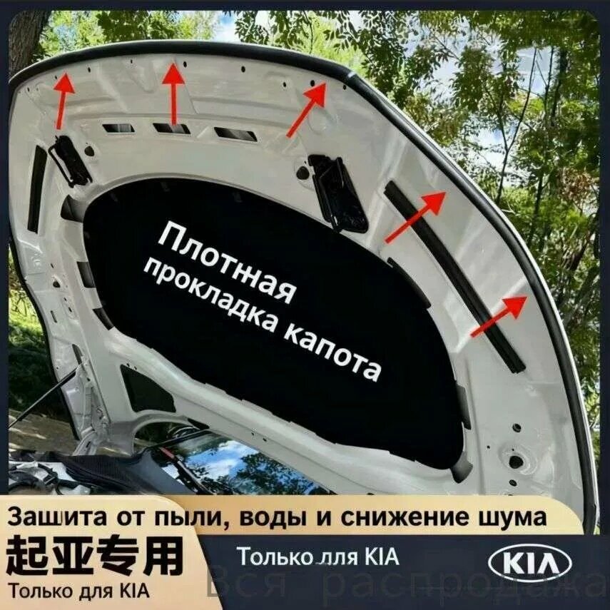 Дефлектор капота, 1 шт.