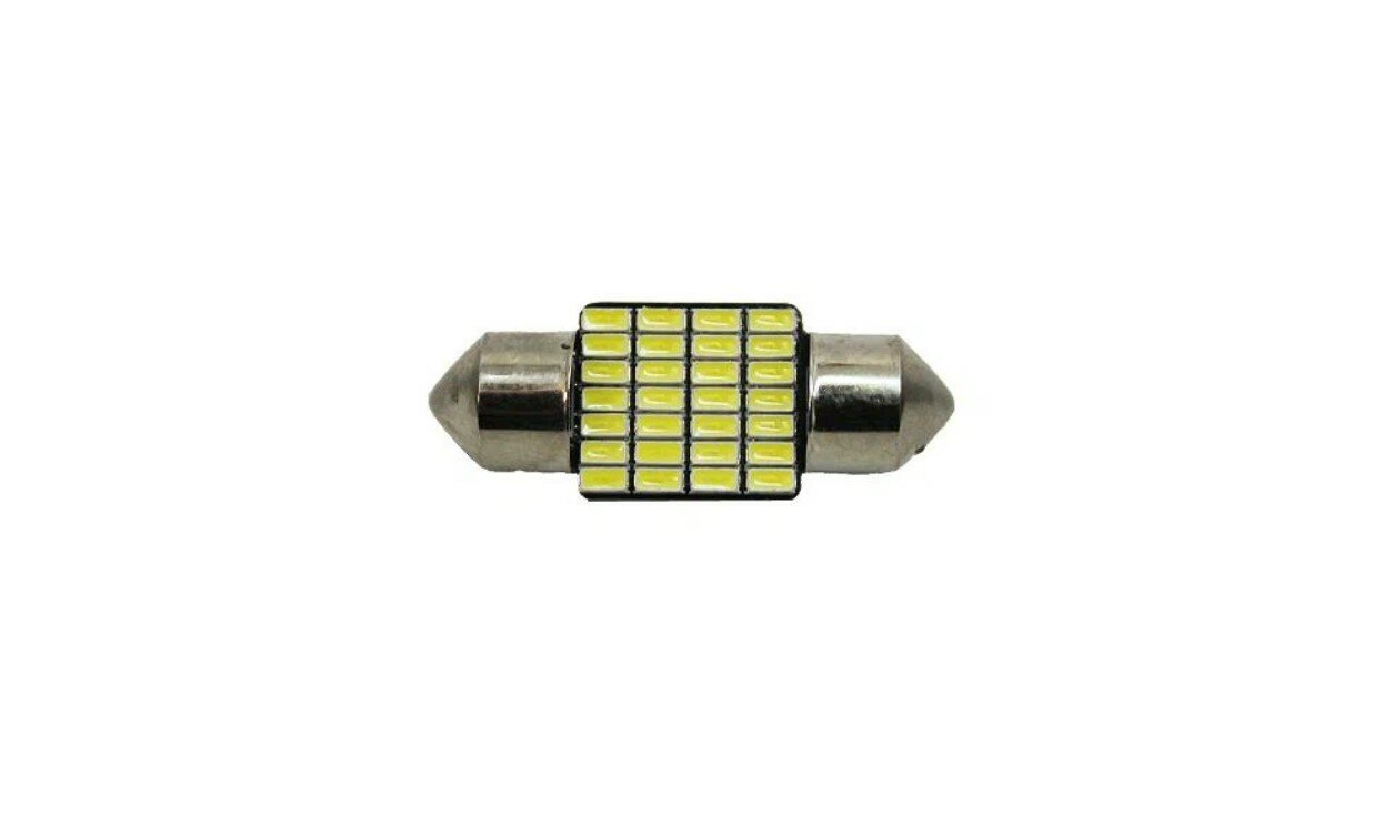 Лампа светодиодная T11(C5W) 12V 28 SMD диодов 1-конт 31мм обманка Белая SKYWAY Салон, н