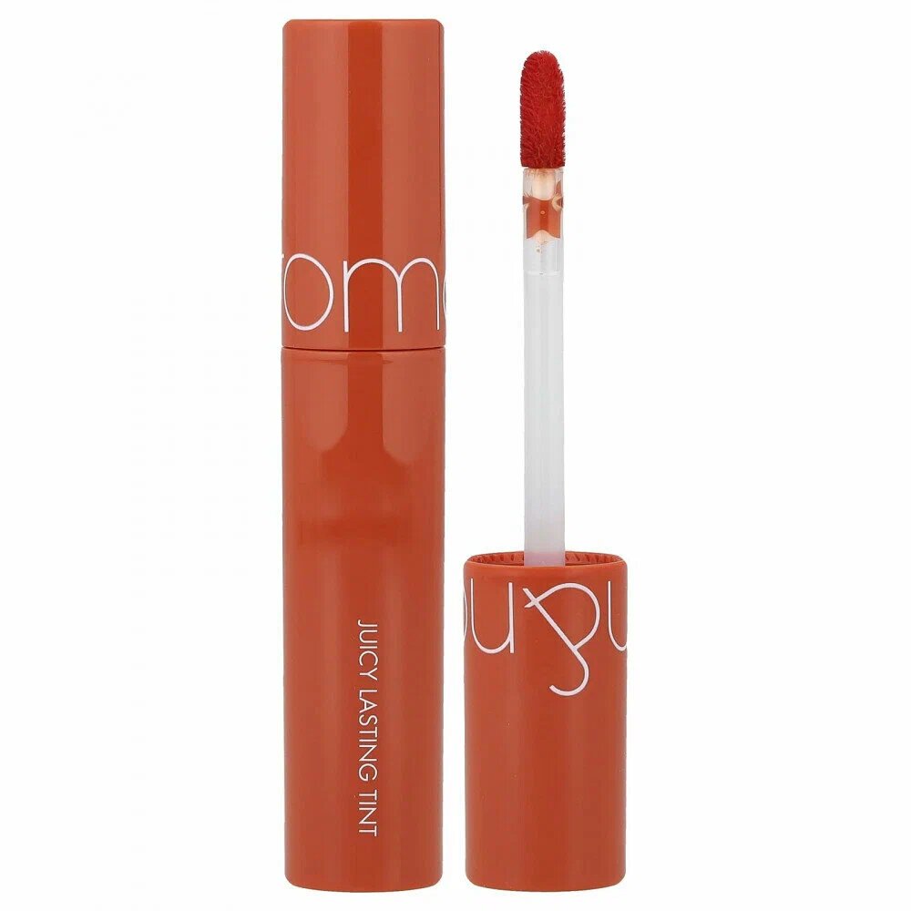 Тинт для губ rom&nd Juicy Lasting 08, глянцевый блеск, коричневое яблоко