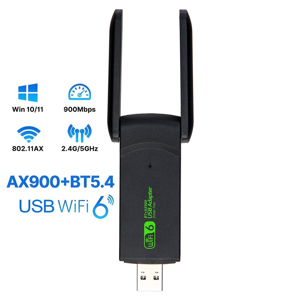 WiFi 6 USB адаптер Bluetooth 5.4, style 4 — фото 1
