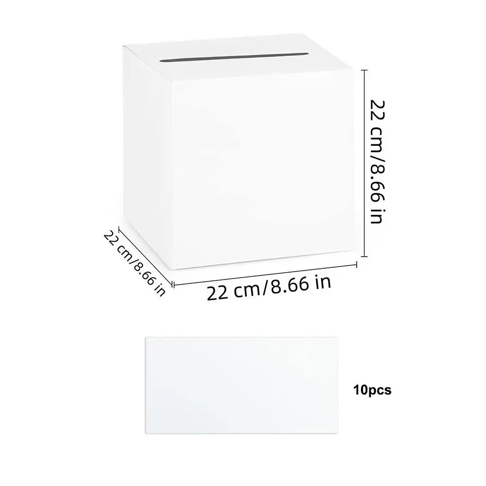 Коробка для открыток Style 3, 22x22x22 см, 10 шт