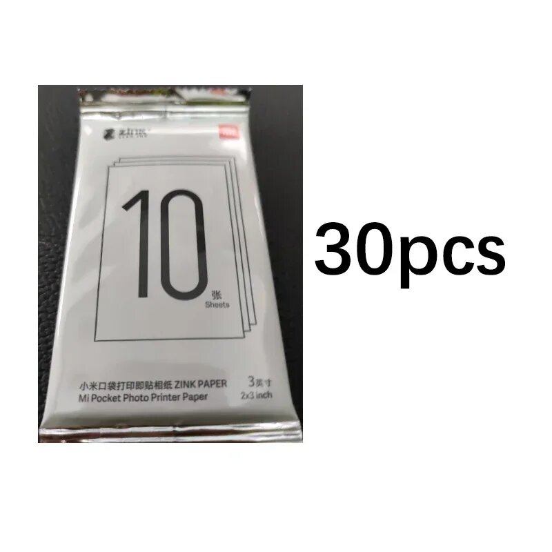 Фотобумага ZINK 3x4 дюйма, 30 шт. для Mi Pocket Photo Printer