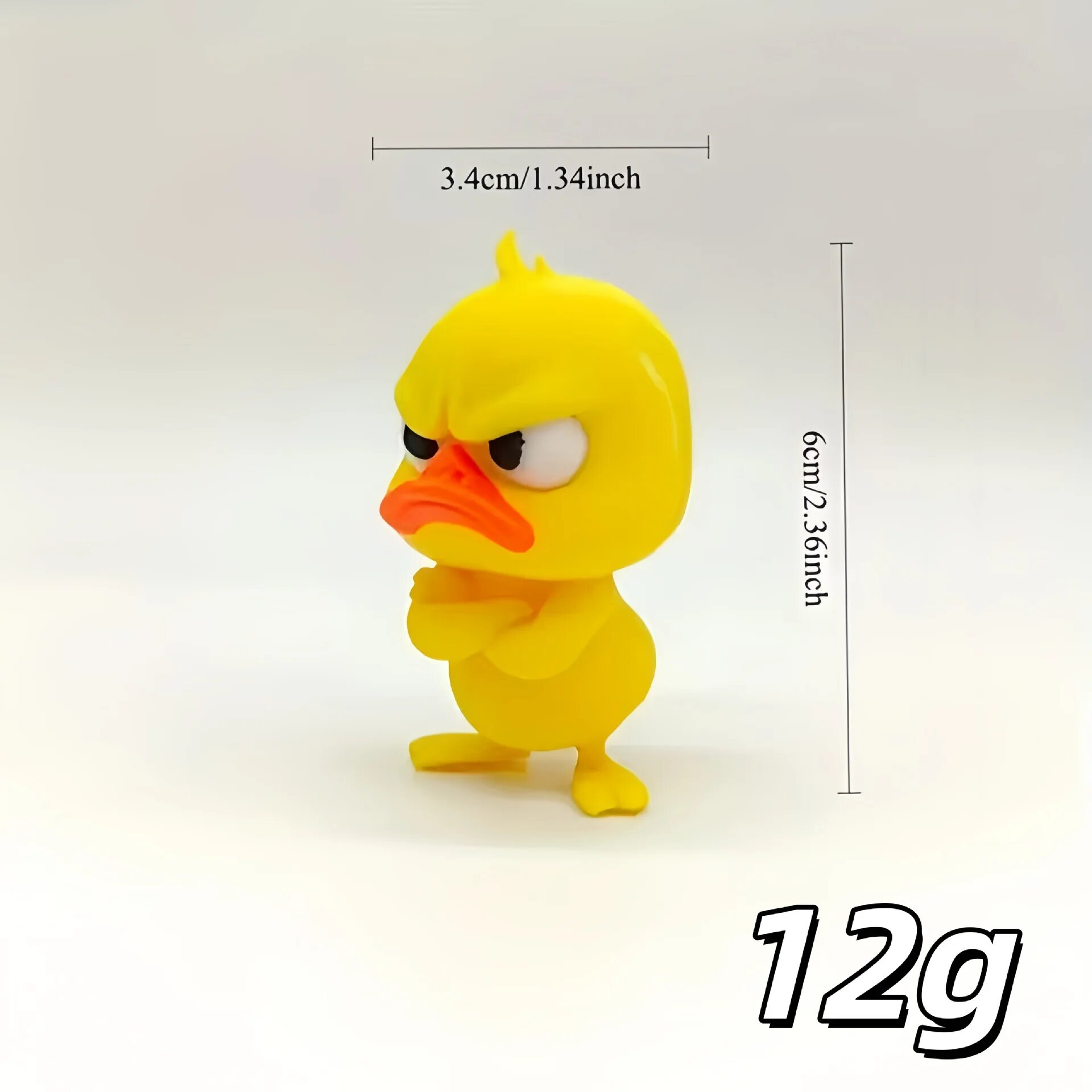 3D-печатная статуэтка злой желтой утки