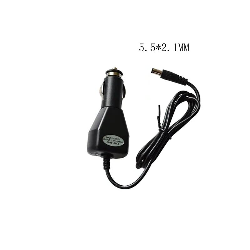 Автомобильное зарядное Unflyge 5.5x2.1mm, 12-24В, 12.6V 1A