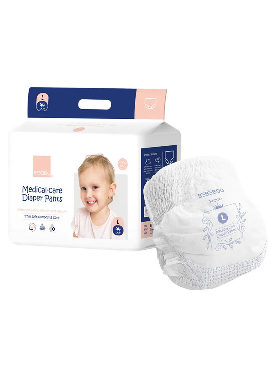 Подгузники-трусики Bebeboo Medical Care Diaper Pants L 9-14kg (44 Pcs)