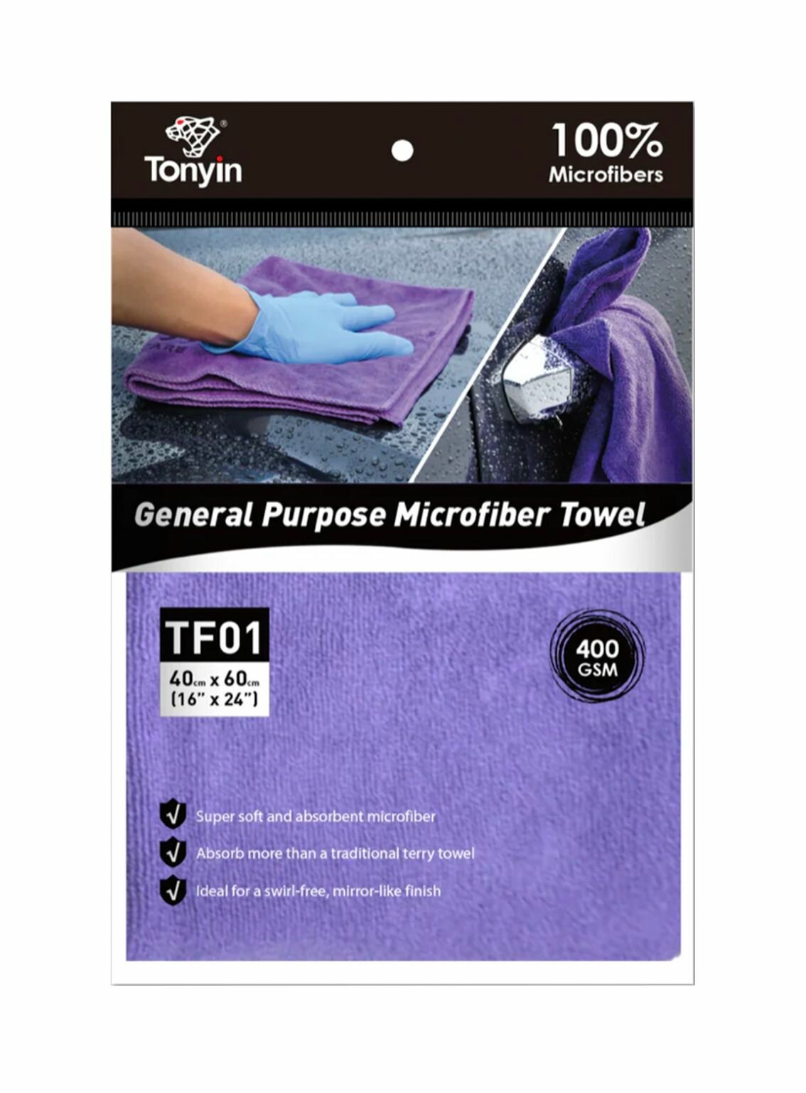 TF01 Полотенце универсальное 40*60 GENERAL PURPOSE TOWEL TONYIN