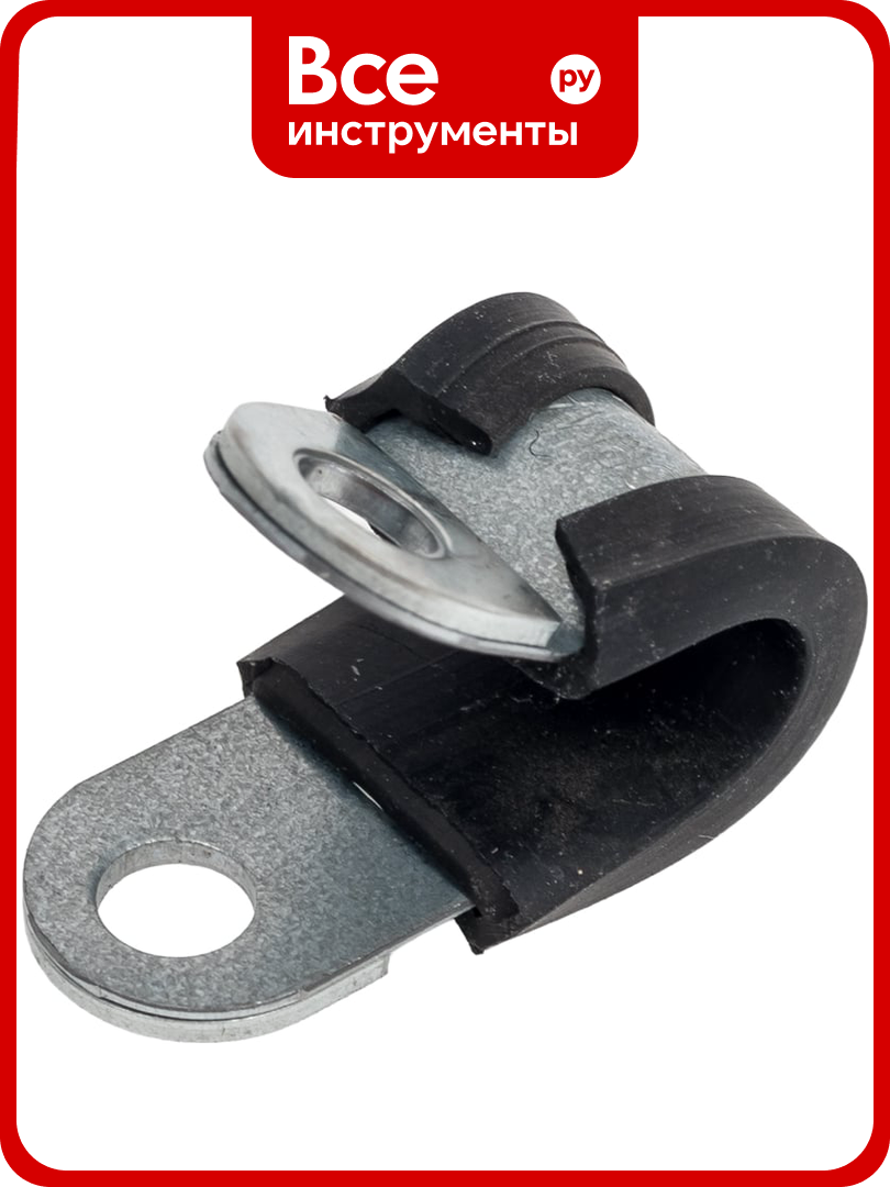 Хомут NORMA Rubber RSGU Р-Образный 8/12 W1 упаковка 10шт. RSGU1.8/12W1 оцинкованная сталь резиновый элемент