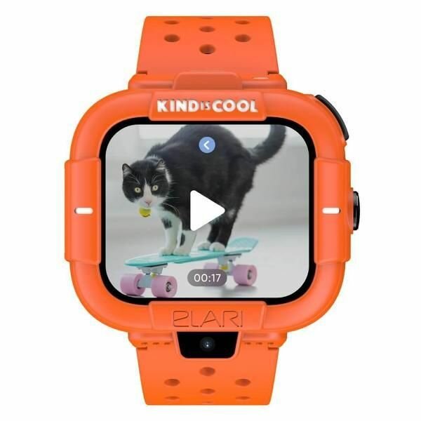 Часы с GPS трекером Elari KidPhone Маша оранжевый + сим-карта Билайн