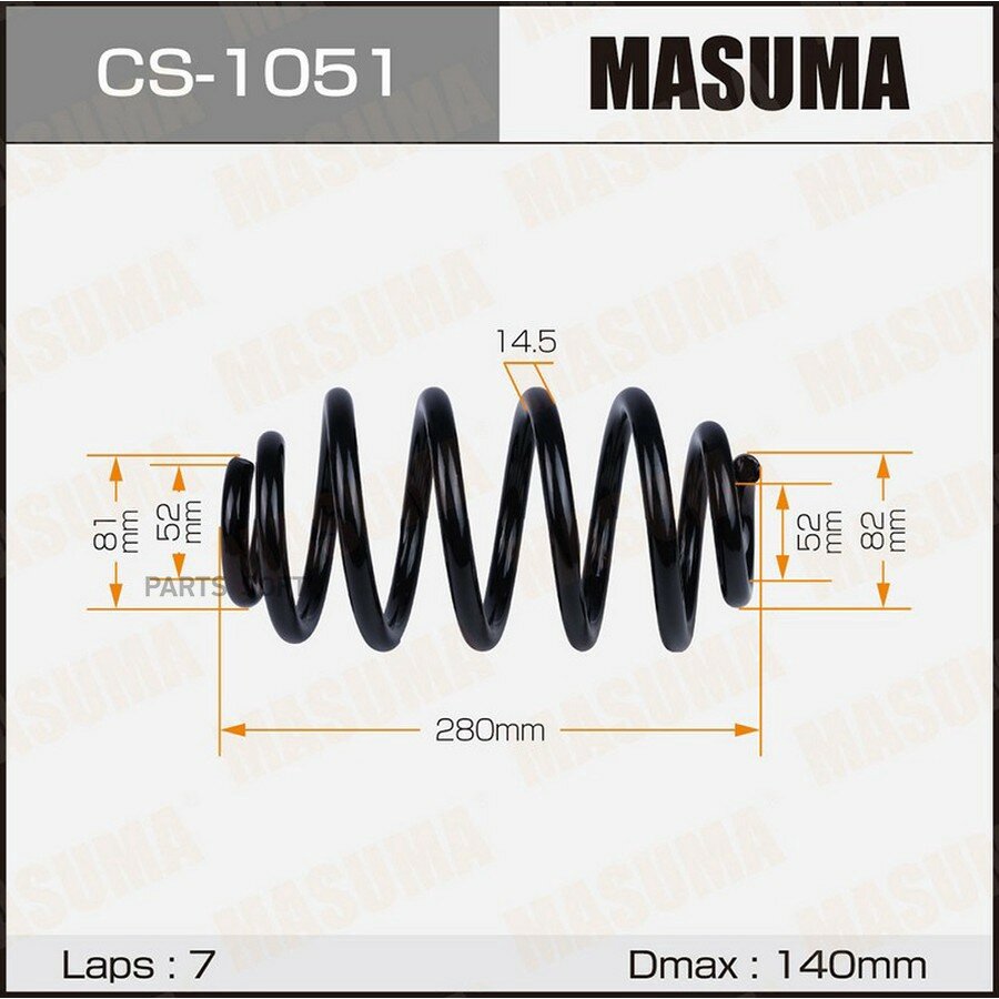 Пружина задн. MASUMA CS1051 TOYOTA Probox 02->