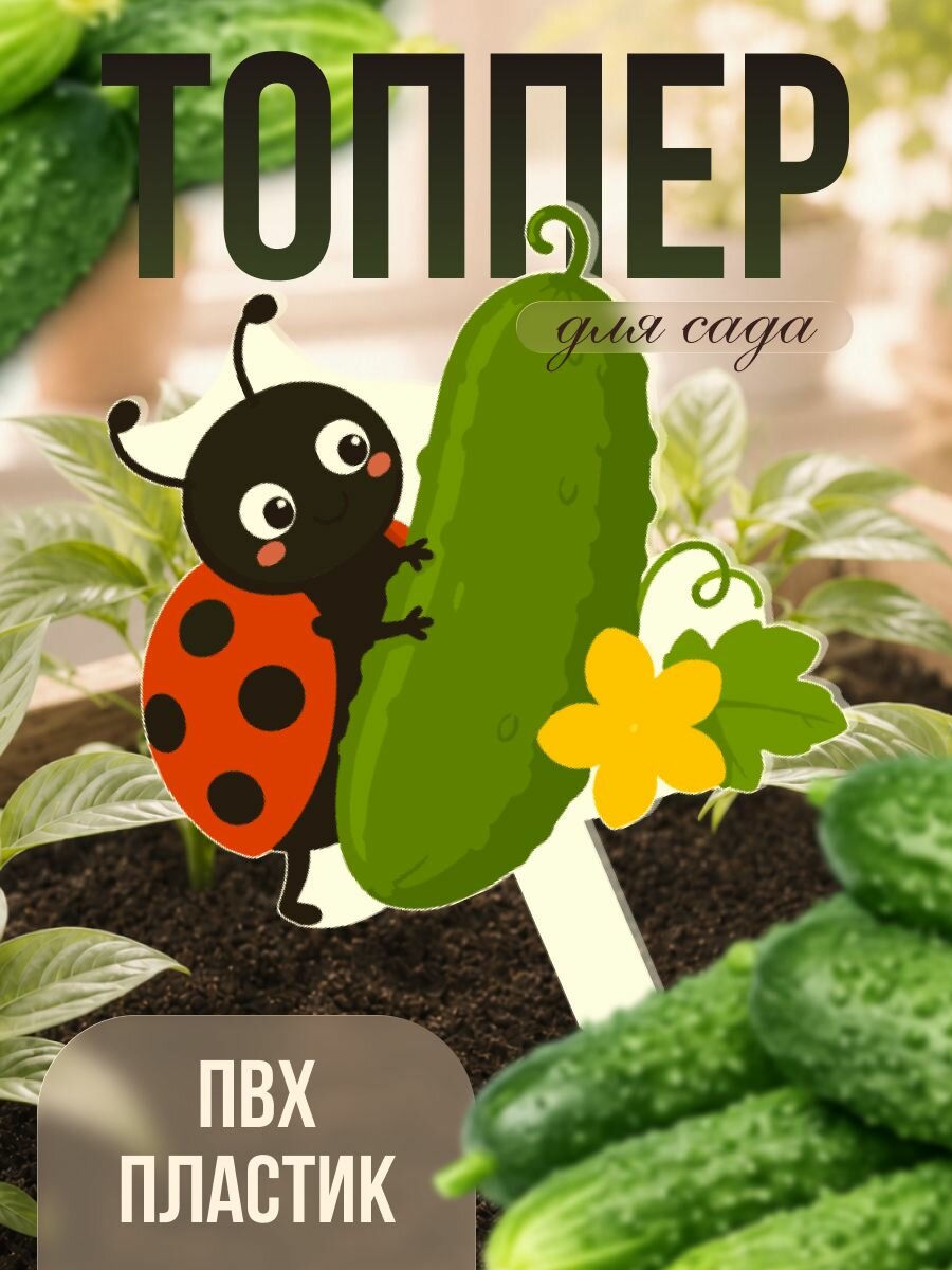 Фигурки для сада Огурец насекомые