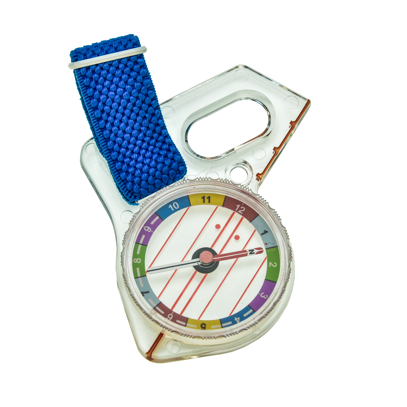 Компас Moscompass 8L Rainbow-stable (Радуга стабильная) для спорта Пальцевая плата для левой руки