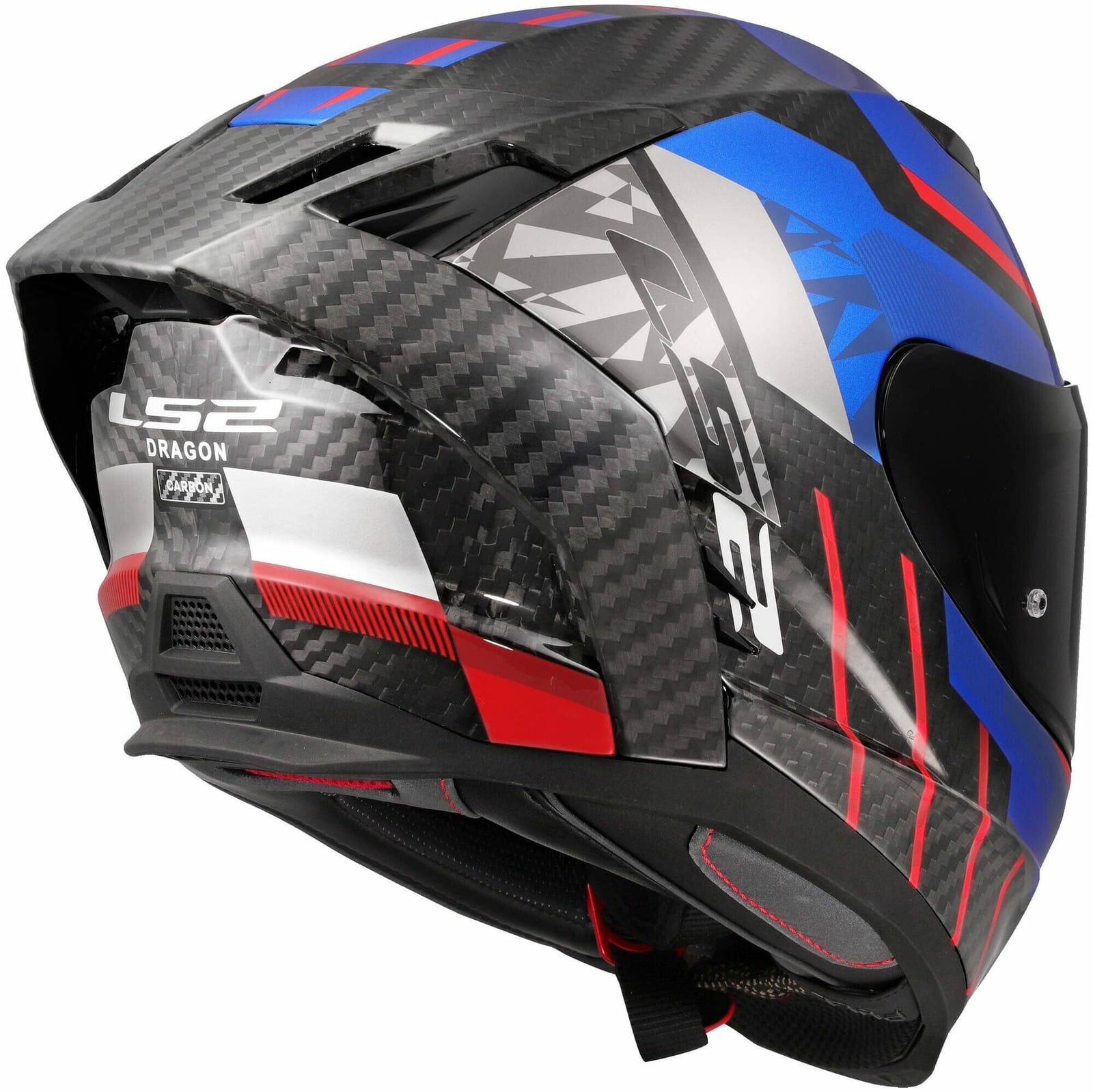 DECATHLON шлем защитный Decathlon LS2 FF807 Dragon Trax, флуоресцентный красный, размер s