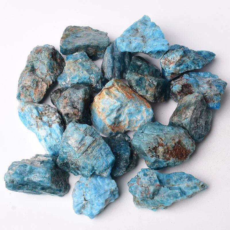 Натуральные кристаллы кварца RYCRYSTAL Синий, Blue Apatite