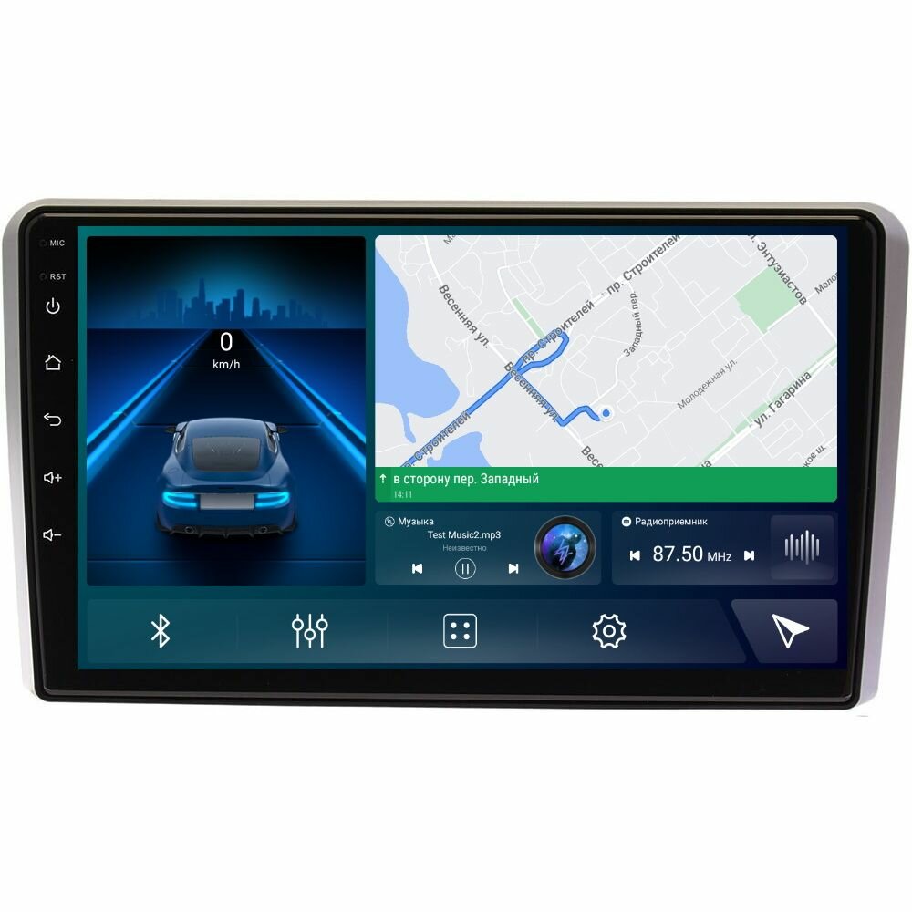 Магнитола CRS-300 Ауди А3 Audi A3 8P S3 2003-2012 c Android 14 - Процессор 8 ядер - Память 4+64Gb - Carplay - DSP 36 полос - 4G(Sim)