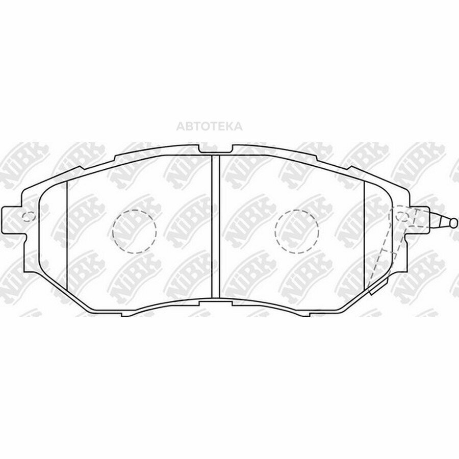 Колодки тормозные дисковые NIBK PN7499