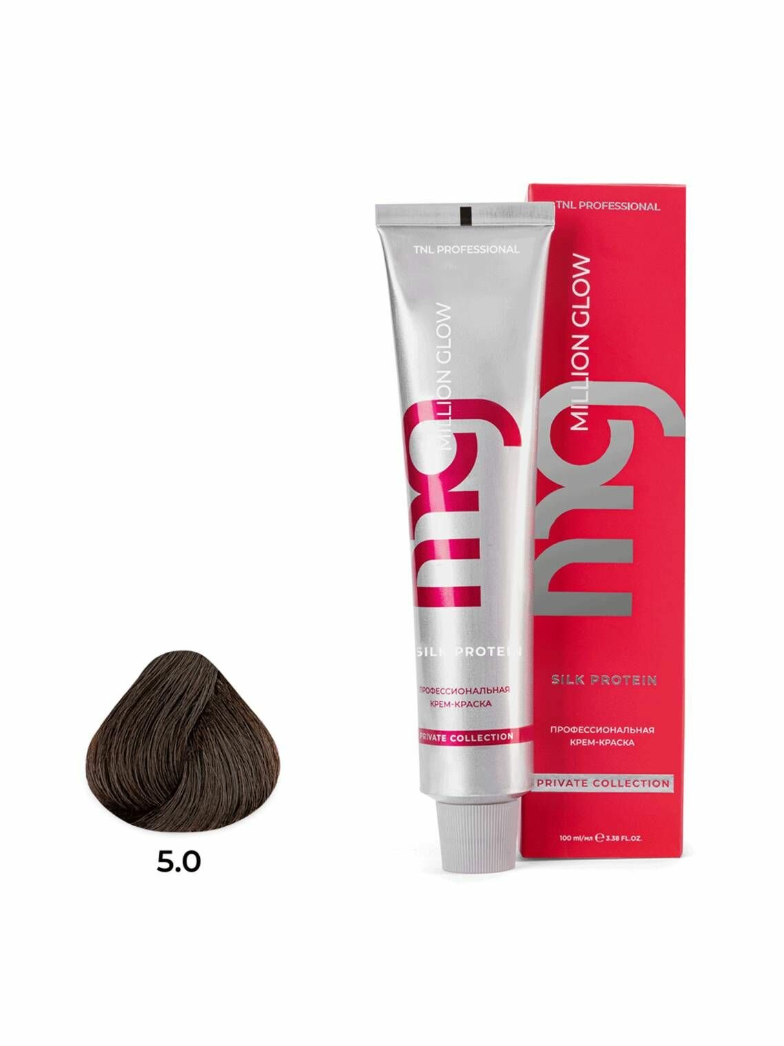 Крем-краска для волос Million glow Private collection Silk protein 5.0