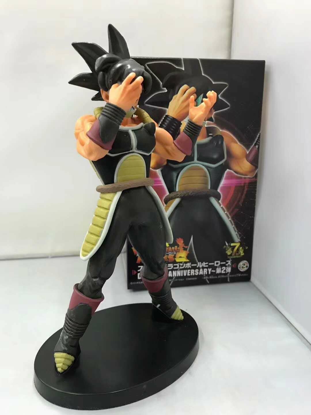 Коллекционная фигурка Dragon Ball Бардок, модель из ПВХ, детализированная броня, на круглом основании