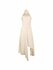 Платье Victoria Beckham Halterneck draped maxi dress, размер 8, разноцветный