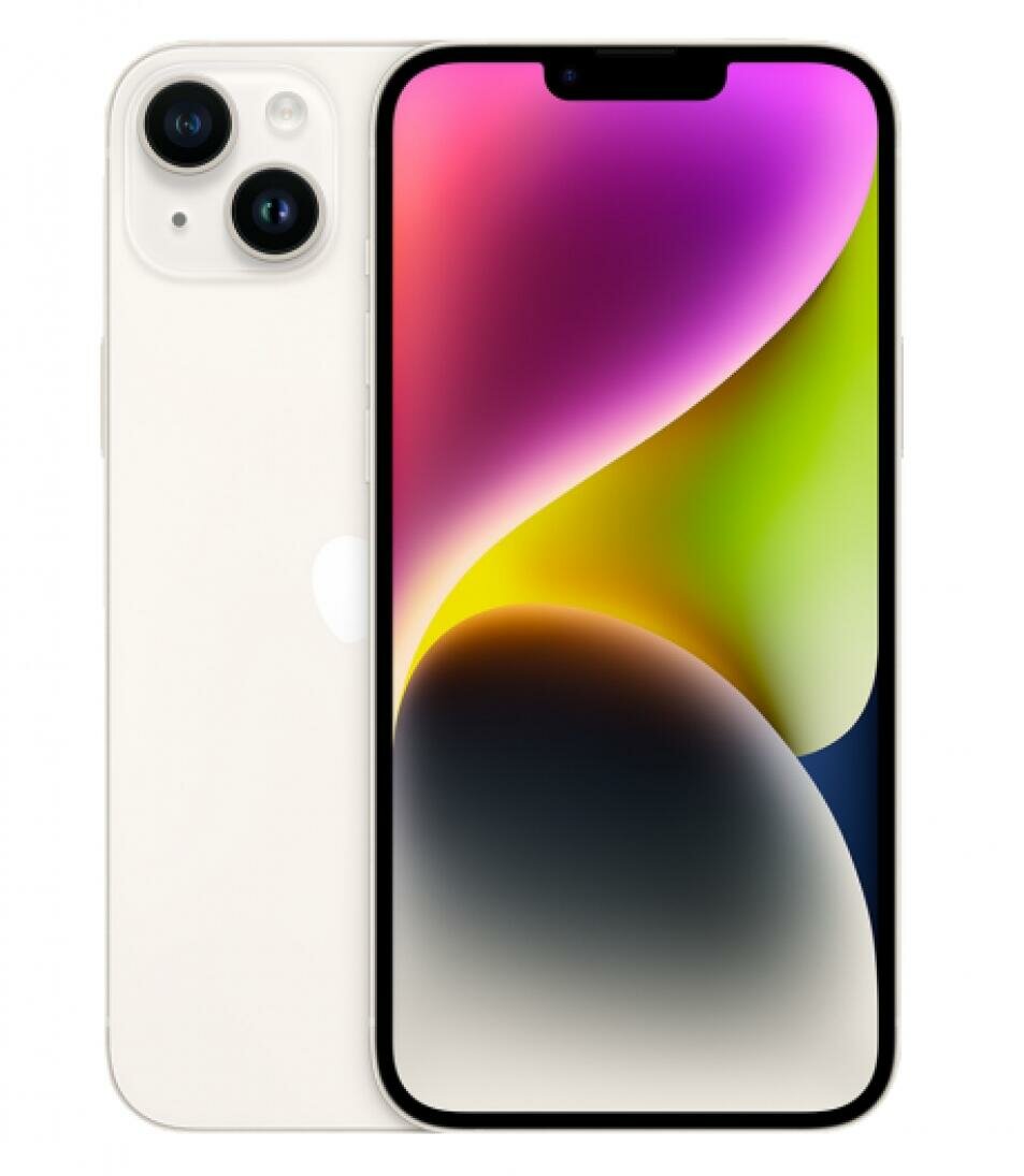 Смартфон Apple iPhone 14 Plus, 6/512Gb, Nano SIM+eSIM, Starlight White (Сияющая звезда/Белый)