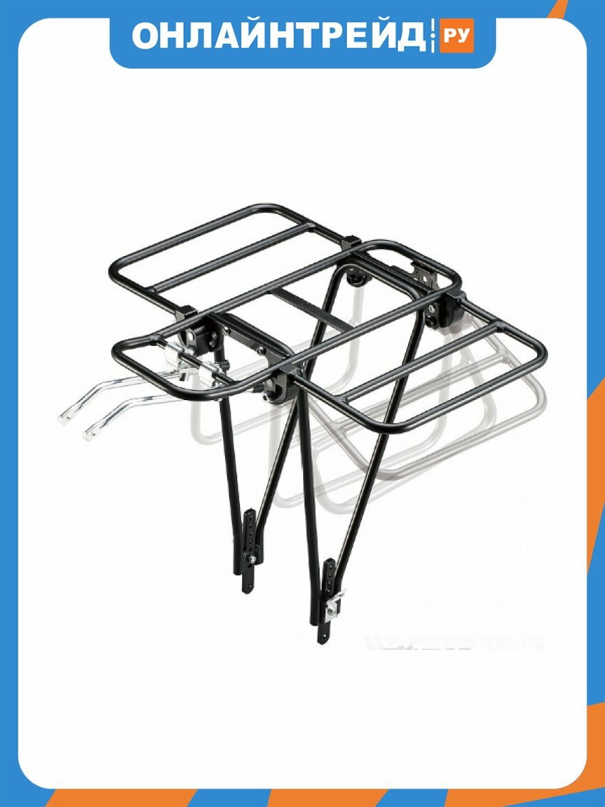 Багажник Ostand 6-190266 алюминий CD-266 24-28" 2-х стоечный, с расширением, черный