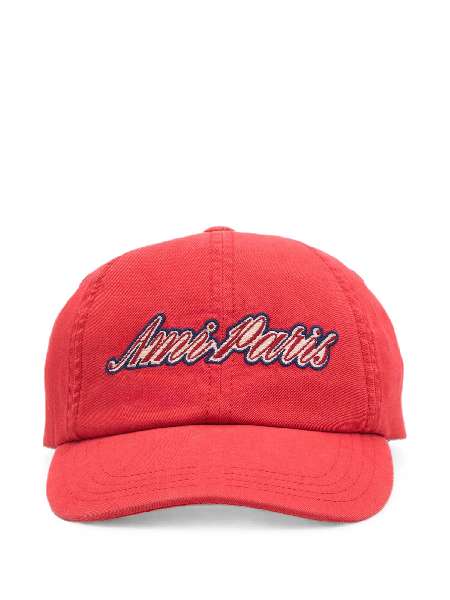 Шапка Cotton cap with Ami Paris embroidery для девочек