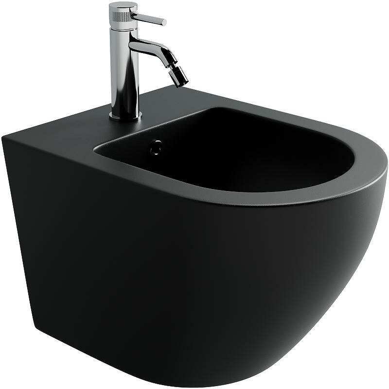 Биде Ceramicanova Uno CN11002MB подвесное Черное матовое