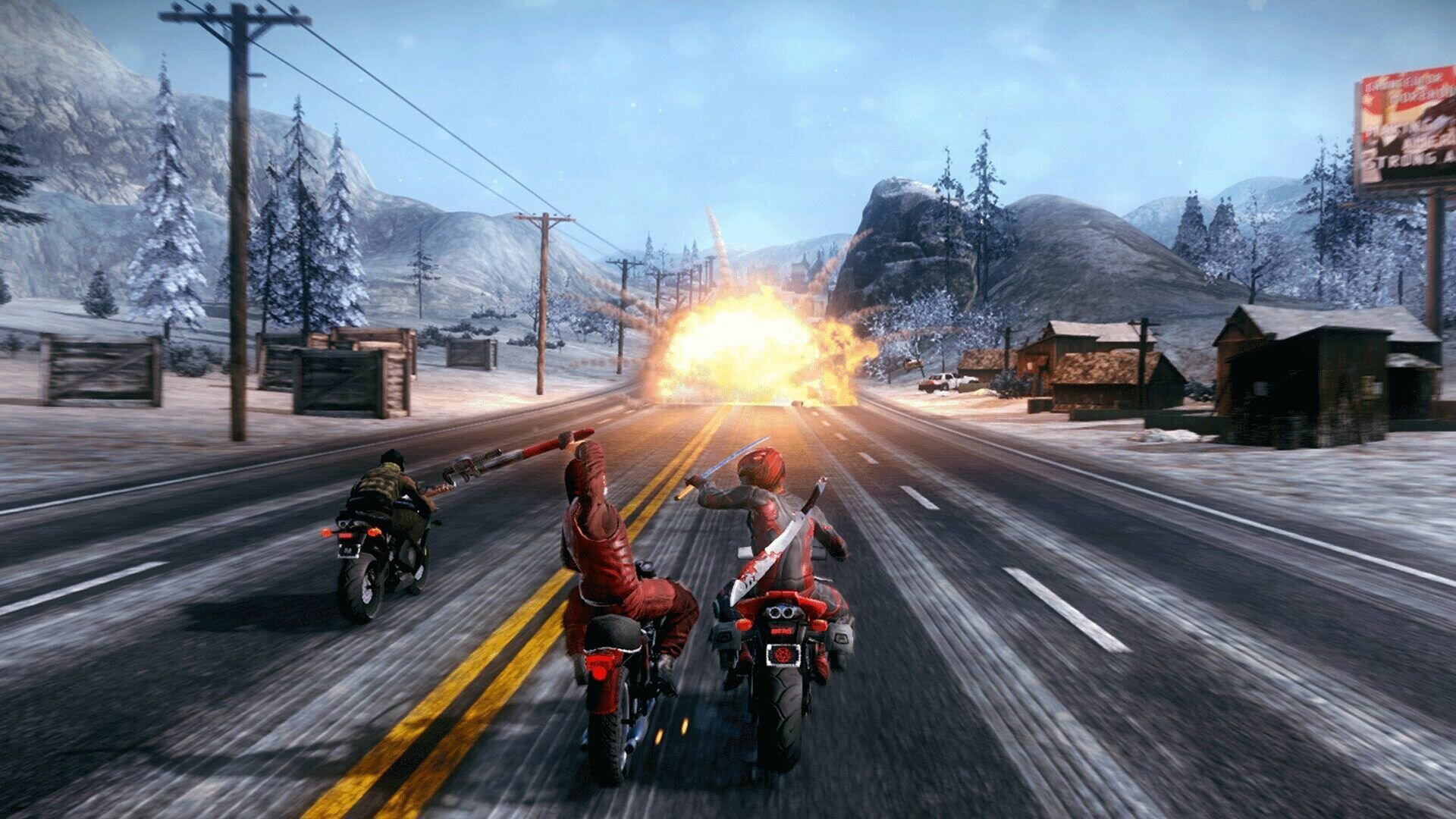 Игра Road Redemption PS4 на диске Standard Edition 18+ [PS4, русские субтитры] — фото 1