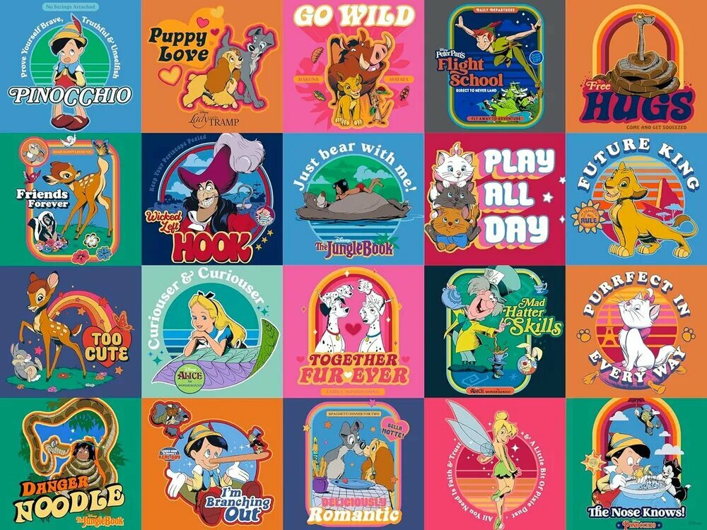 Деревянные пазлы 1000 элементов, подарочная упаковка,50x75cm, Disney Storytime, подарочный набор для взрослых, продвинутый уровень сборки 5-10.