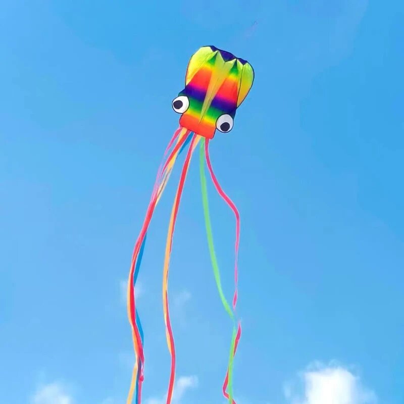 Набор воздушных змеев из нейлона - утка, лебедь, осьминог 5m octopus