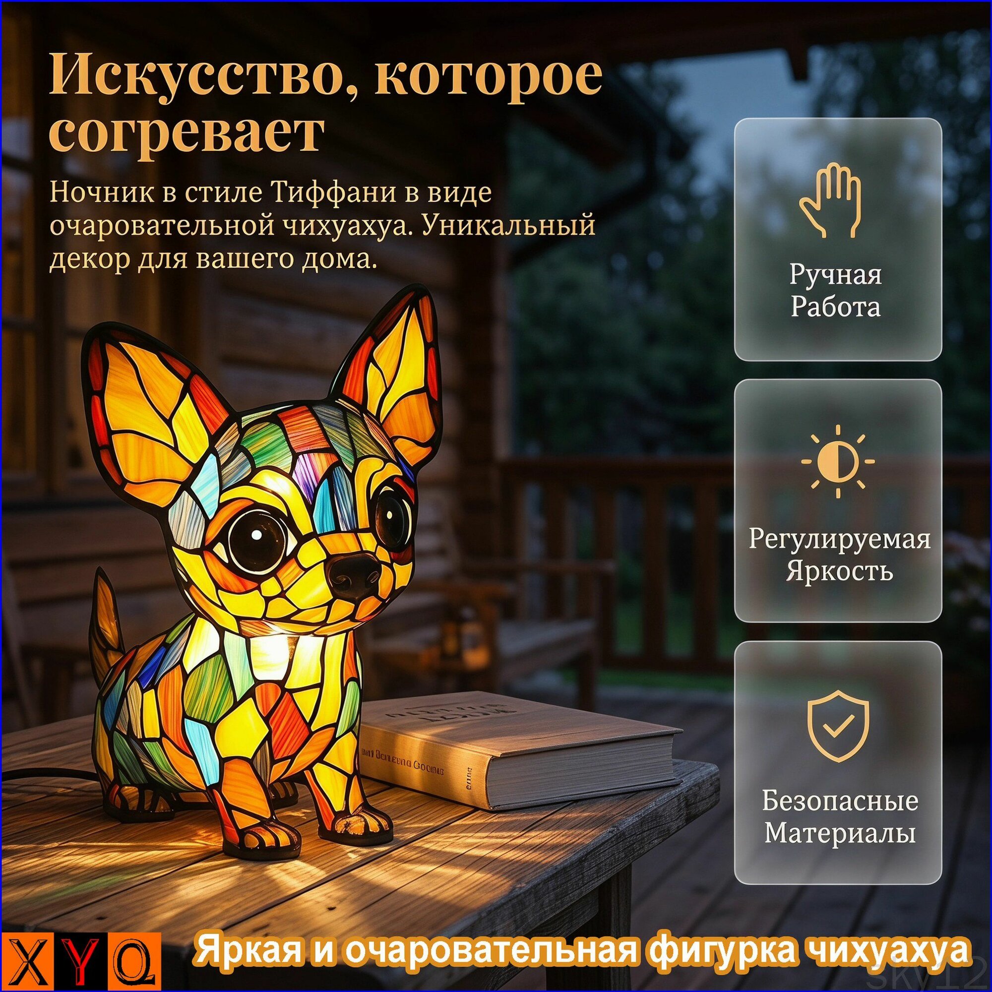 Лампа из смолы в форме кошки и собаки, мягкий тёплый свет, лучший подарок для любителей животных