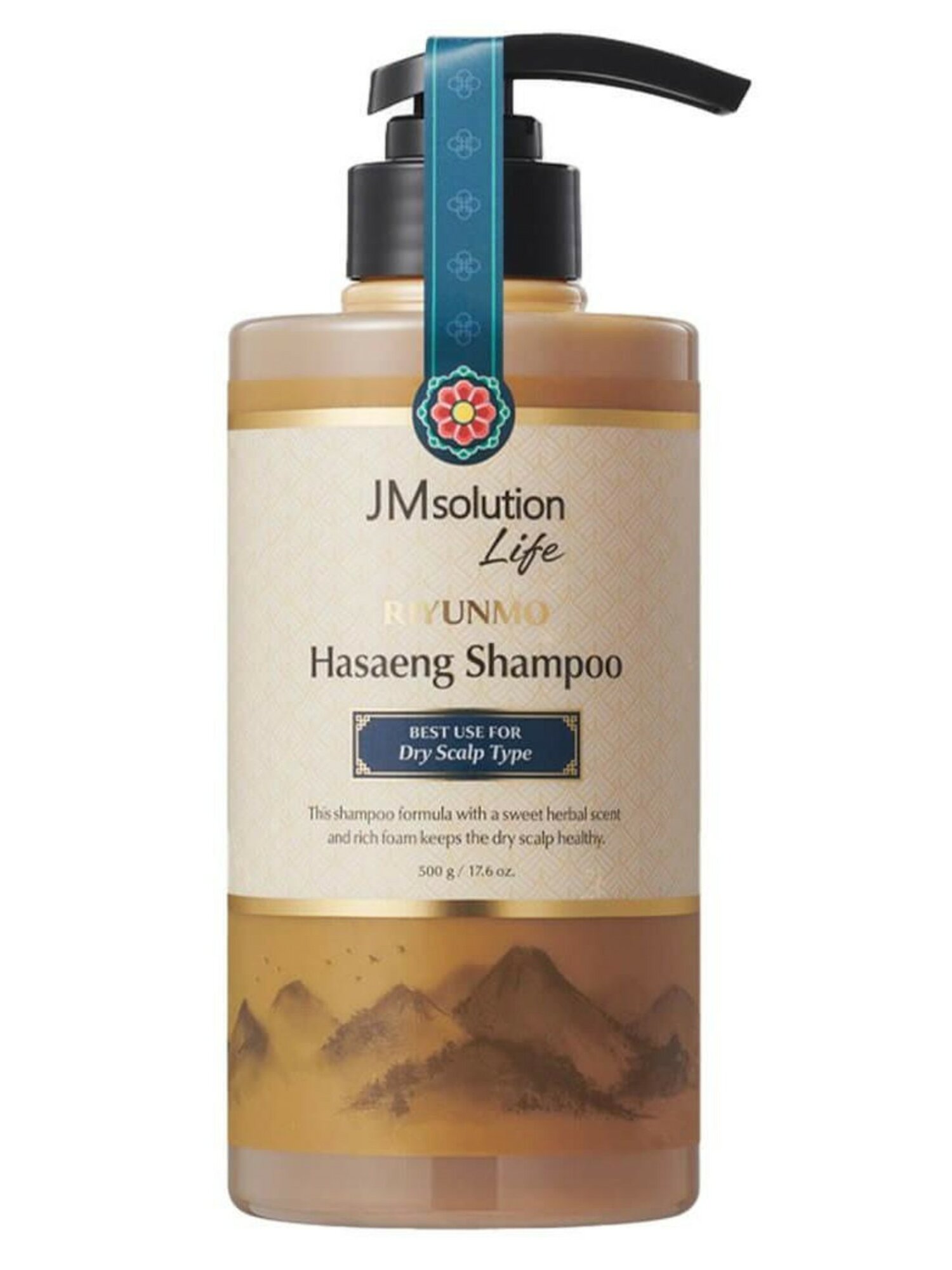 Шампунь JMSolution "Life Shampoo Riyunmo", для сухой кожи, с восточными травами, 500мл