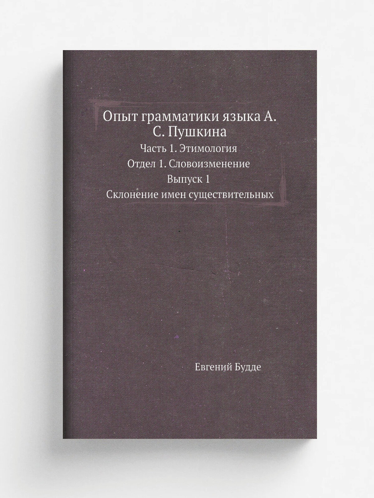 Опыт грамматики языка А. С. Пушкина. Часть 1. Этимология. Отдел 1. Словоизменение. Выпуск 1. Склонение имен существительных