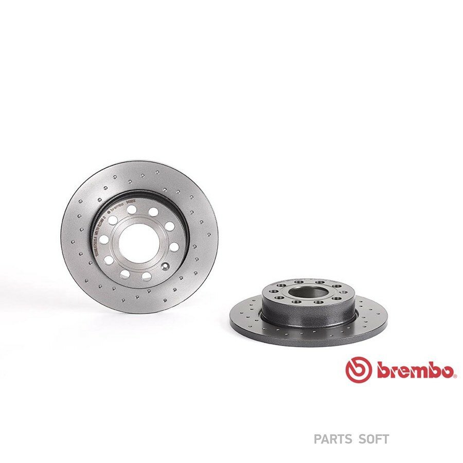 BREMBO 08.9488.1X Диск тормозной задн. серии Brembo Xtra AUDI A3 (8P1) 05/03-08/12 / AUDI A3 Sportback (8PA) 09/04-03/ ()