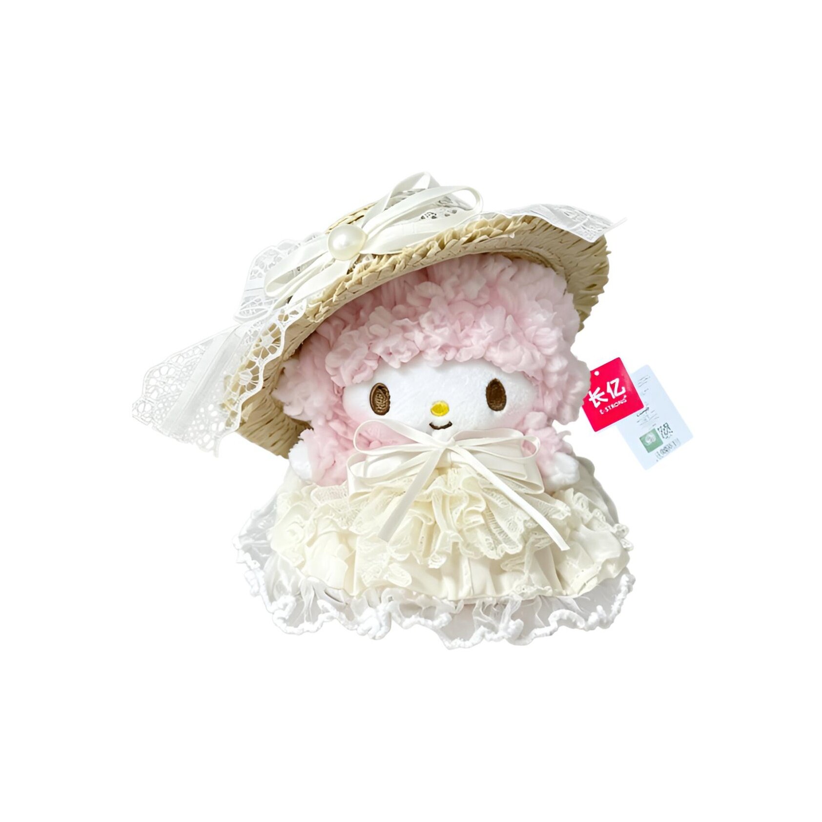 E Strong X Sanrio Piano Овца Мягкие брелоки-игрушки длина корпуса 15 см