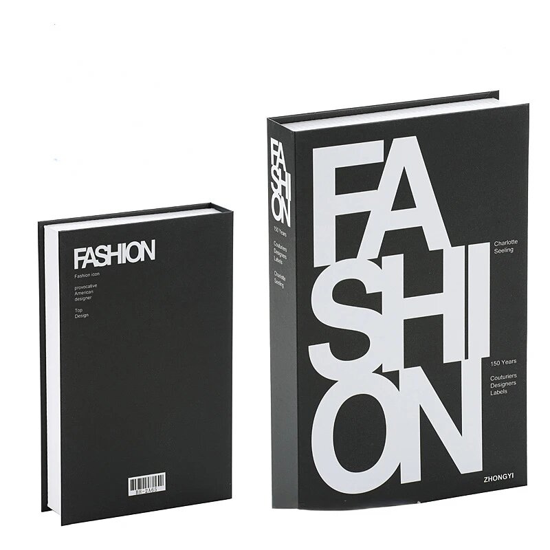 Декоративные книги "Fashion" черные, 9