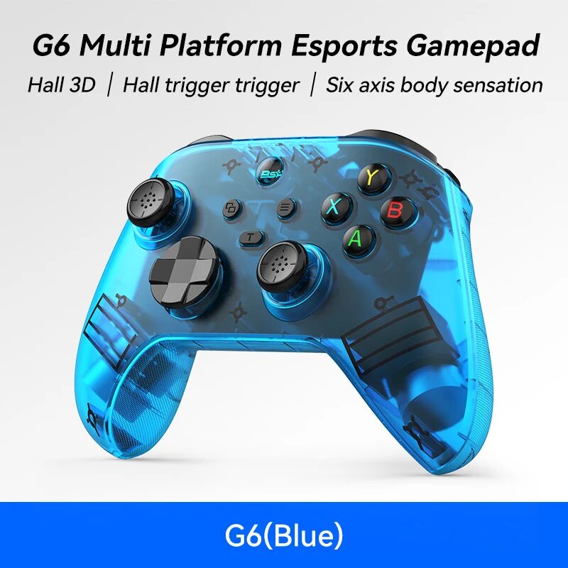 Беспроводной геймпад DIXSG BSP G6 Синий, blue