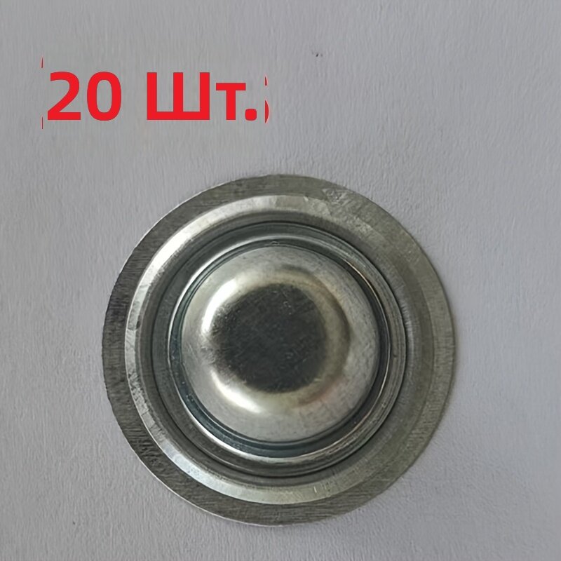 Колпачки для кровельных саморезов 35 мм, металлические, купол, 20 шт, защита от протечек и коррозии