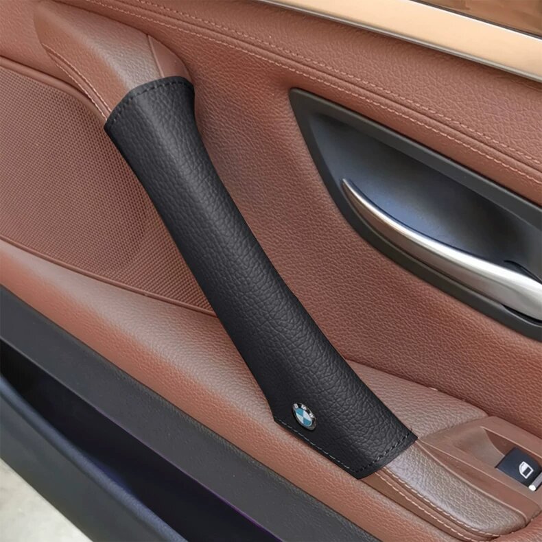 BMW 5 Series Внутренняя ручка двери, черная кожа, удлиненная модель, 1 шт. для моделей 2010-2017 гг.