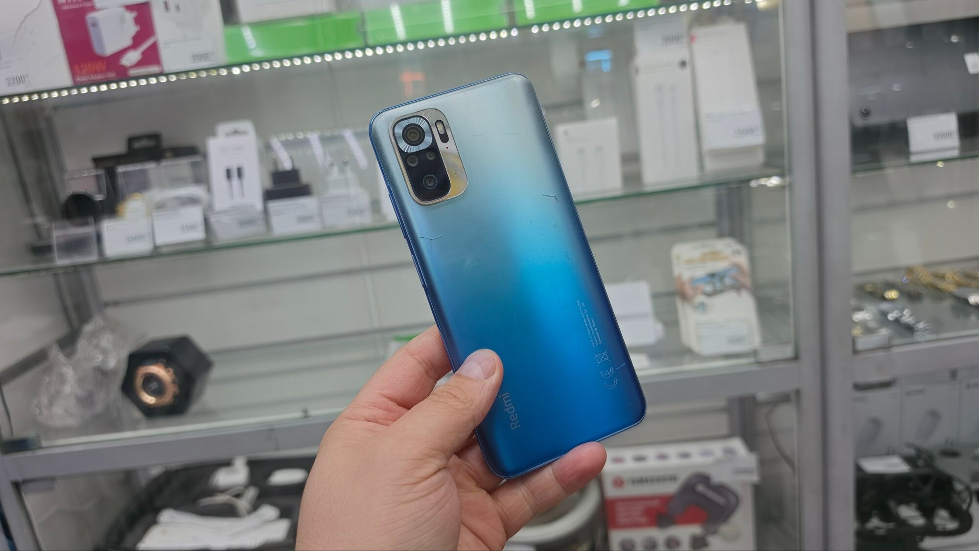 Смартфон Xiaomi Redmi Note 10S 6/128 ГБ, синий, Б/У