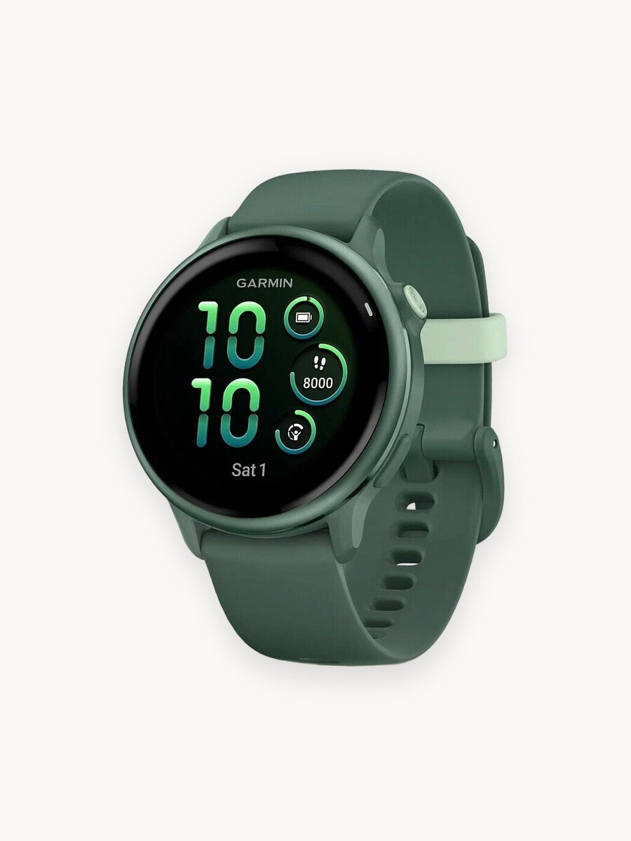 Смарт-часы Garmin Vivoactive 6 42.2 мм, зеленый (010-02985-02)